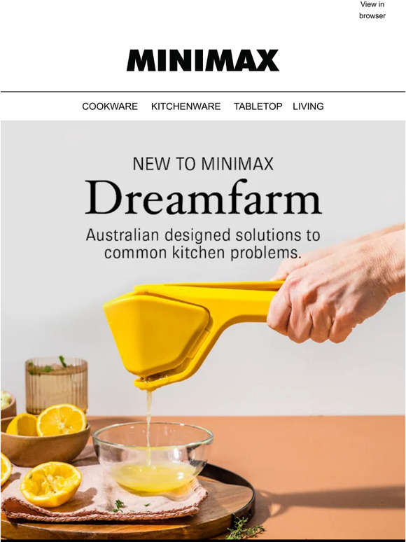 Minimax: New to Minimax | Dreamfarm | Milled