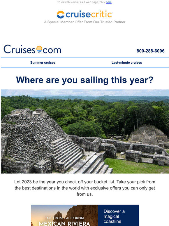 Cruise Critic: Sail to the world’s top destinations this year | Milled