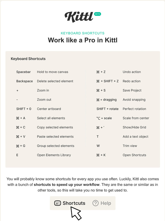 Kittl: Take a shortcut | Milled