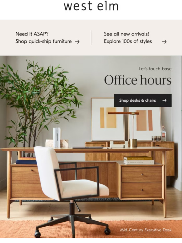 West Elm: Circling back on your home office design | Milled