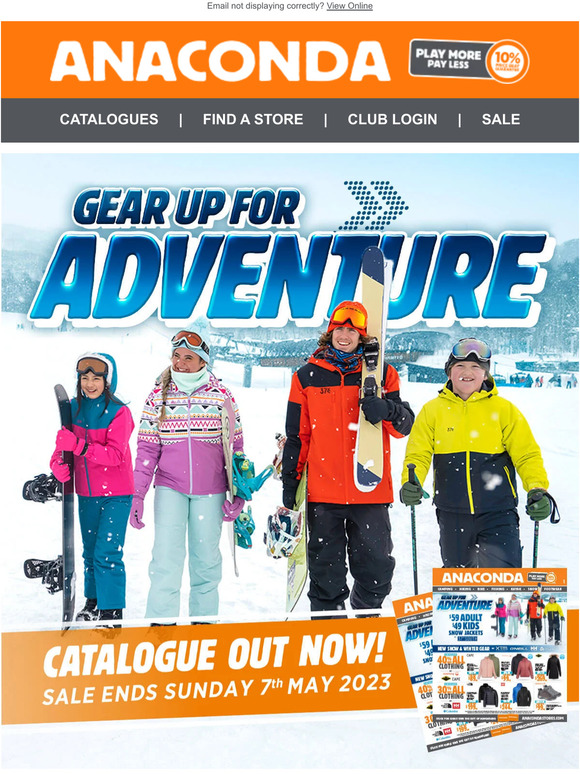 Anaconda: Gear Up For Adventure - New Catalogue Out Now! | Milled