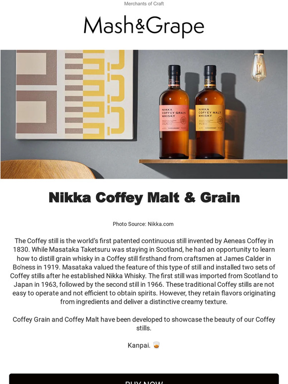 Mash & Grape: Discover Nikka Coffey Malt & Grain 🥃 | Milled