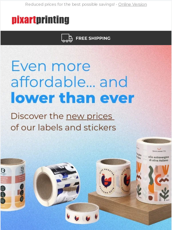 Pixartprinting: Have you seen our unbelievable new label and sticker ...