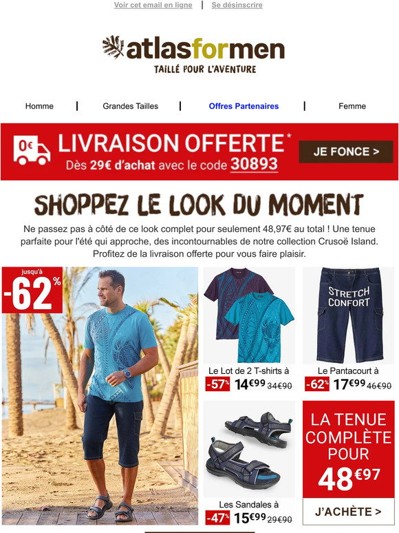 Atlas For Men: Un look complet pour moins de 50€ ça vous dit ? | Milled