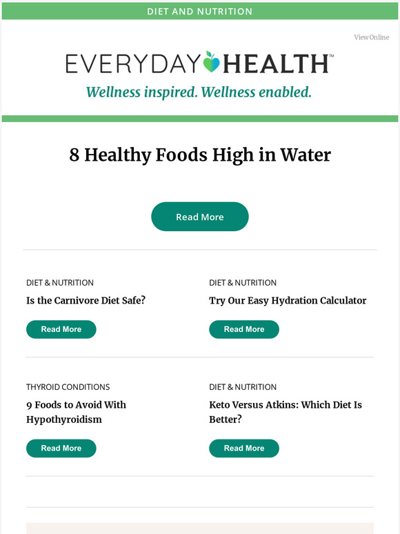 Lifescript: 8 Healthy Foods High in Water | Milled