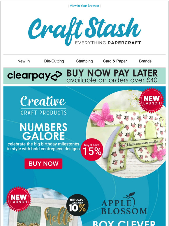 Craft Stash: 2 NEW Launches! Creative Craft Products Numbers Galore ...
