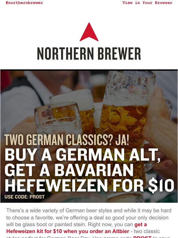 Northern Brewer: A $10 Hefeweizen? Prost to German Beer Day 🍻 | Milled