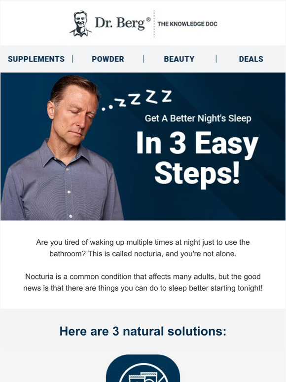 Dr Berg Stop Waking Up To Pee Milled