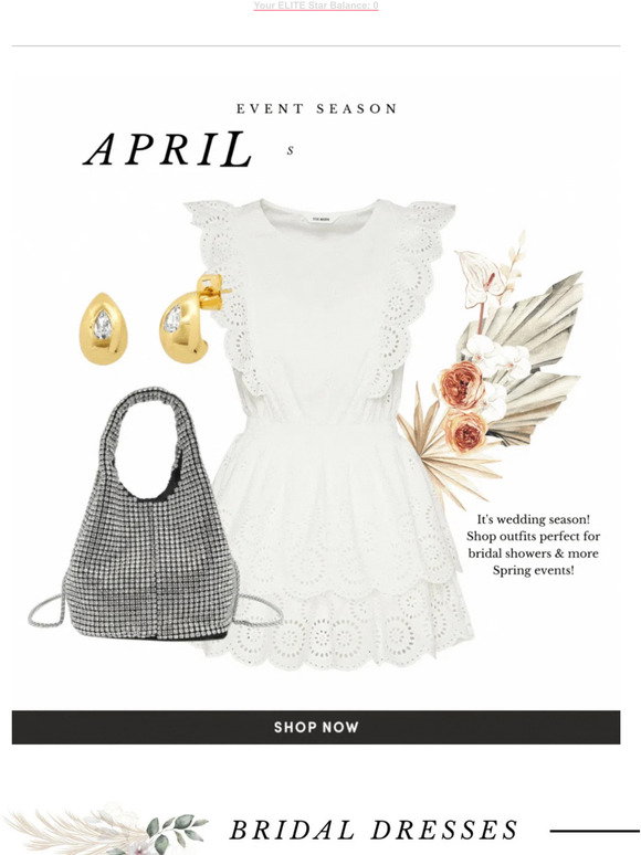 Mixology Clothing: April showers bring bridal showers🤍 | Milled