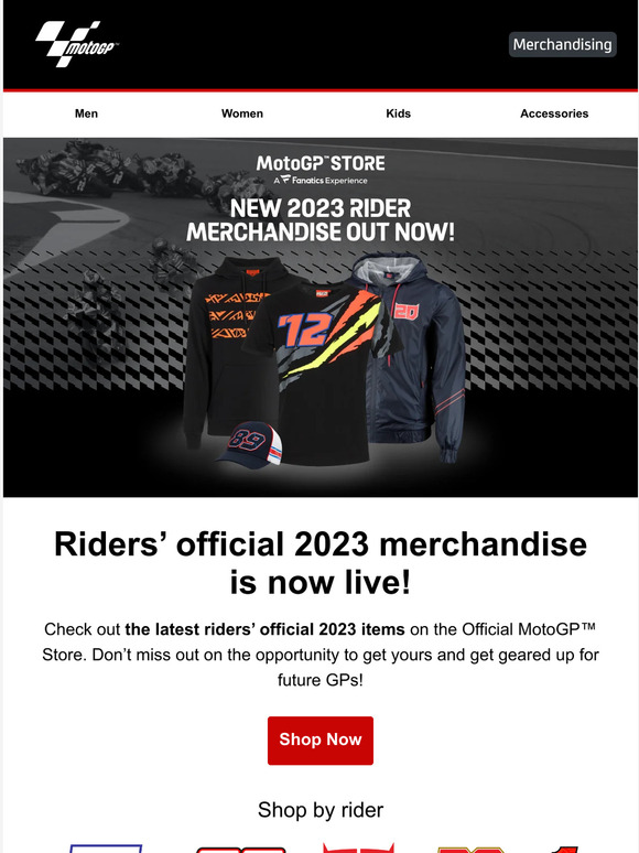 Moto GP: New 2023 Rider Merchandise out now! | Milled