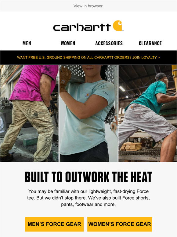 Carhartt: Our full line of sweat-fighting gear | Milled