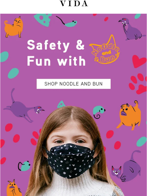 ShopVida: Head Back to School in New Noodle and Bun Kids’ KN95 ...