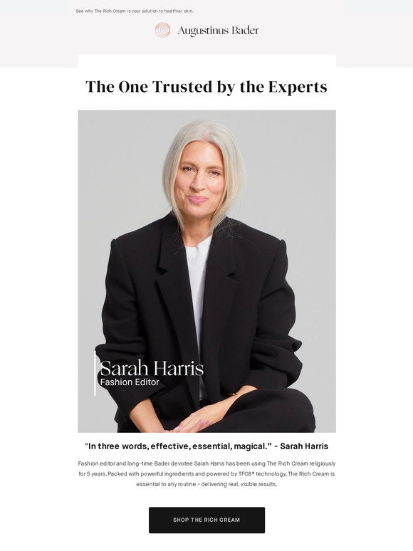 Augustinus Bader: The Trend That's Here to Stay: A Fashion Editors Go ...
