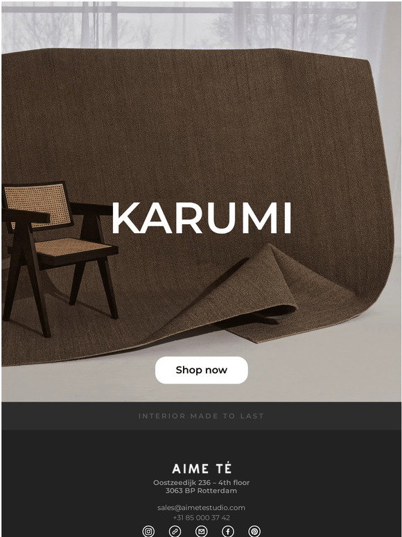 Aimetestudio: NEW: Rugs CLAUDI, MONO & KARUMI | Milled