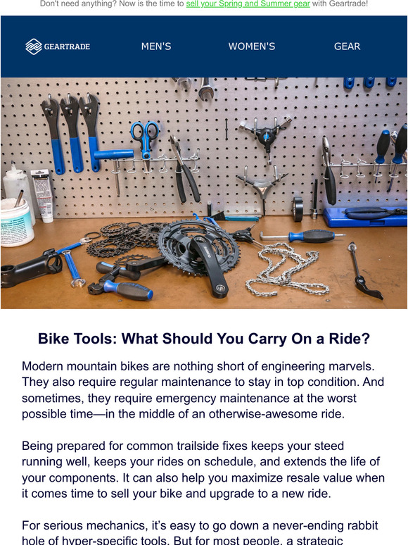 GearTrade: Bike Tools: What Should You Carry On A Ride? | Milled