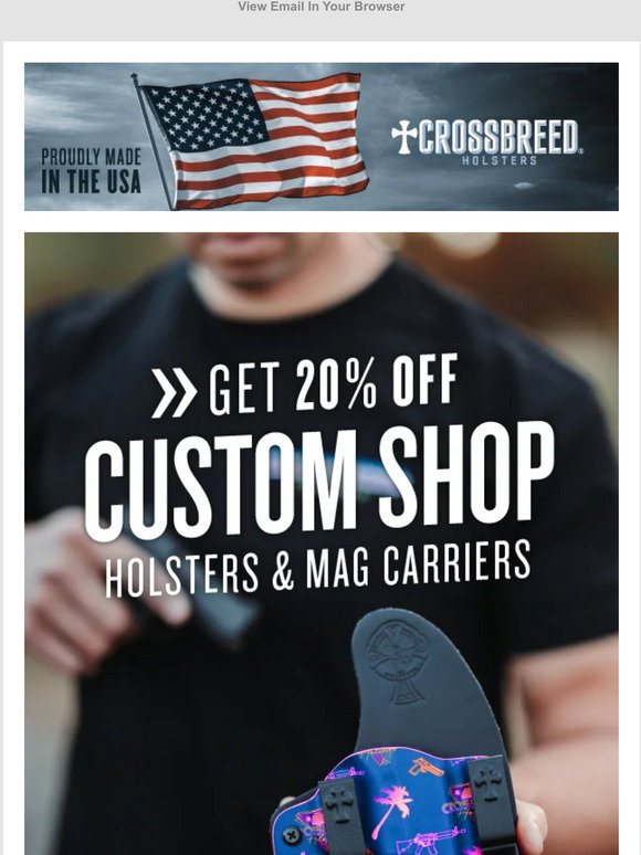 CrossBreed Holsters: HUGE Savings on All Custom Shop Gear! | Milled