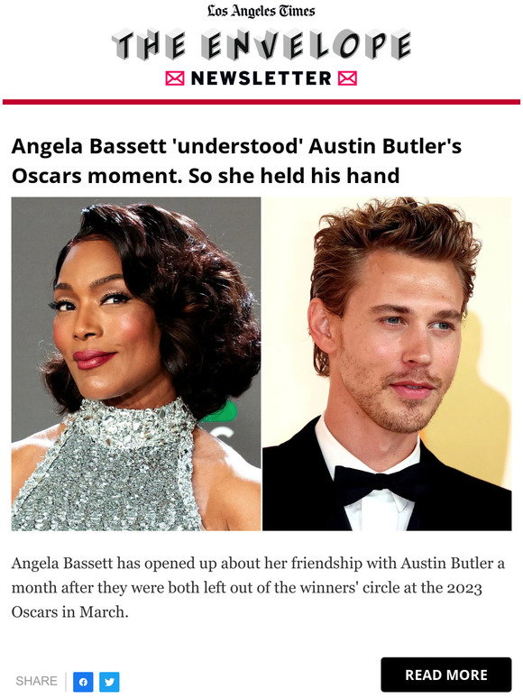 Los Angeles Times: Angela Bassett recalls Austin Butler's Oscars moment ...