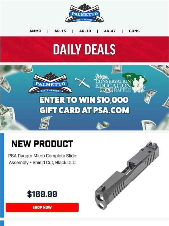 Palmetto State Armory: PSA Dagger Micro Slides Are Now In Stock! | Milled