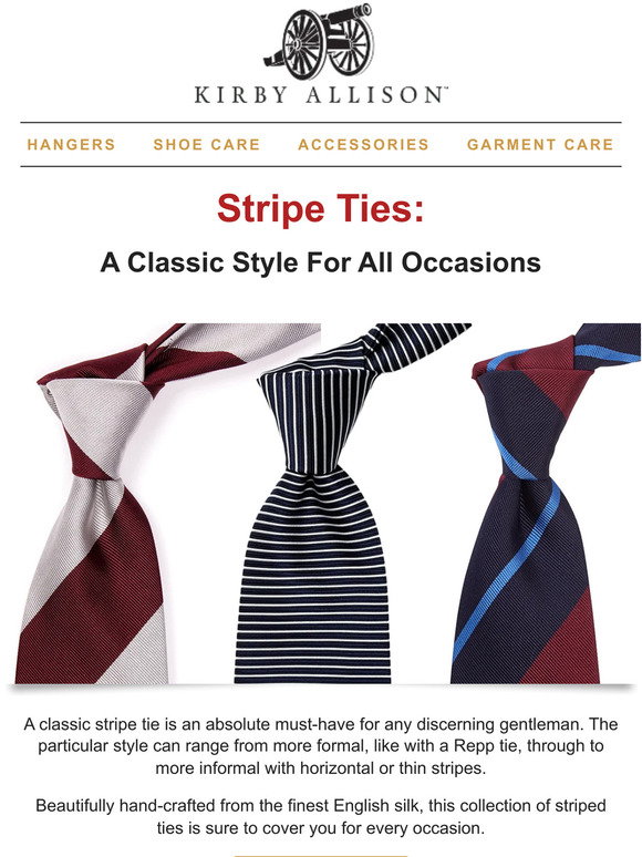 Kirby Allison: Classics Refreshed: Appear Sharp in Stripe Ties | Milled