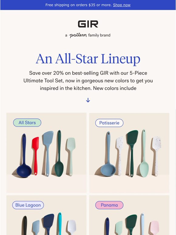 GIR: NEW colors for our 5-Piece Ultimate Tool Set | Milled