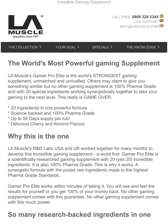 LA Muscle: Pre Order New LA Muscle Gamer Pro Elite | Milled