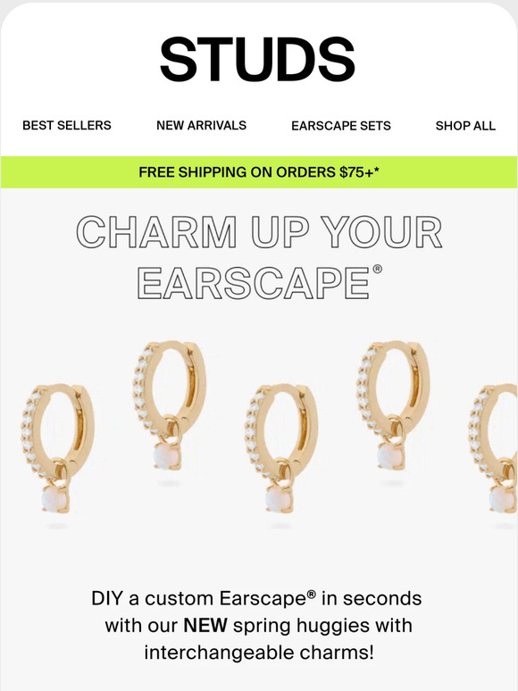 Studs: You’re gonna charm in these. | Milled