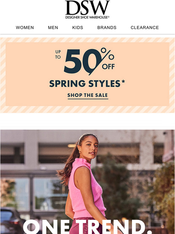 DSW: Up to 50% off styles for the whole family. | Milled