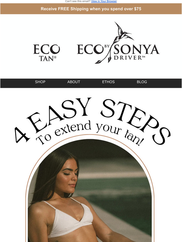 Eco Tan: 4 steps to extend your tan! | Milled