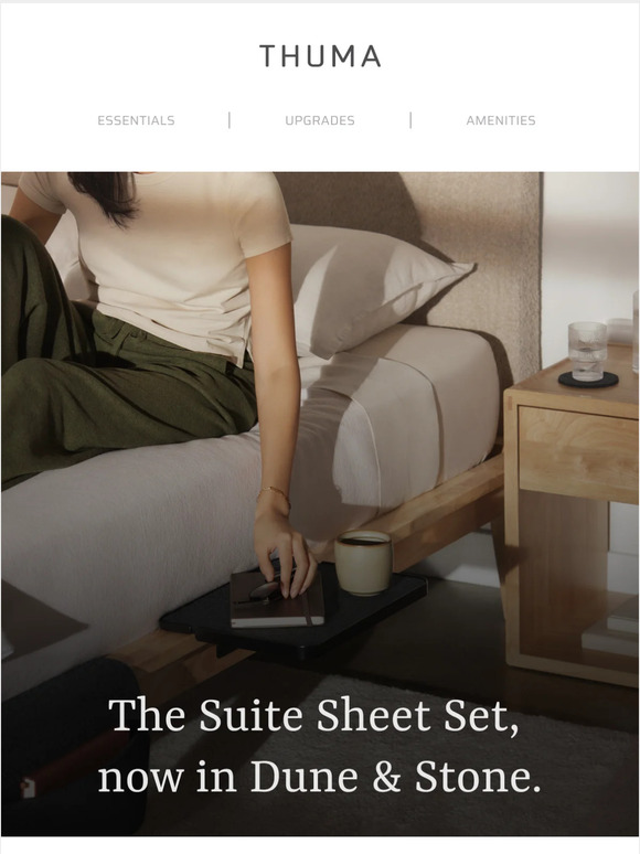 Thuma: Introducing the Suite Sheet Set in Dune & Stone. | Milled