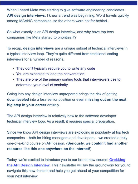 Educative: Grokking the API Design Interview | Milled