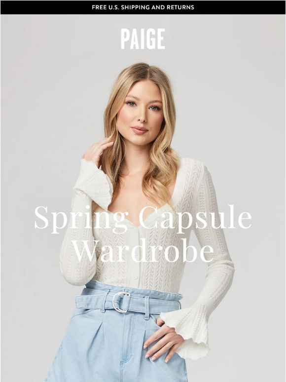 PAIGE: Build Your Spring Capsule Wardrobe | Milled
