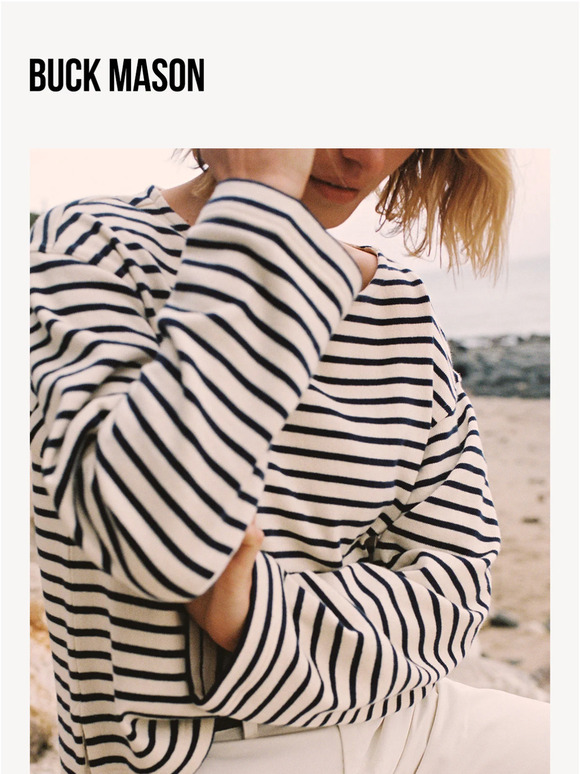 Buck Mason: Meet the Mariner Jersey Breton Tee | Milled