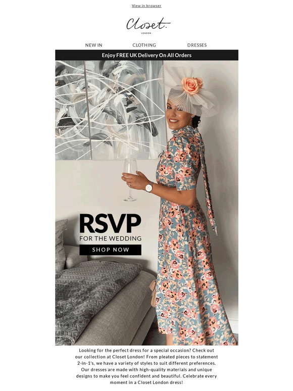 Closet London: RSVP: Dress to Impress for our Special Occasion! | Milled
