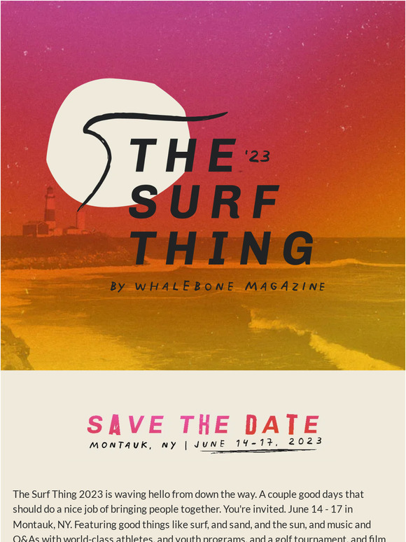 Whalebone: The Surf Thing 2023 | Milled