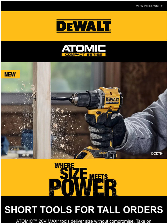 DEWALT: New from the ATOMIC COMPACT SERIES™ | Milled