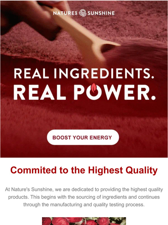 Nature's Sunshine: Real Ingredients. Real Power. | Milled