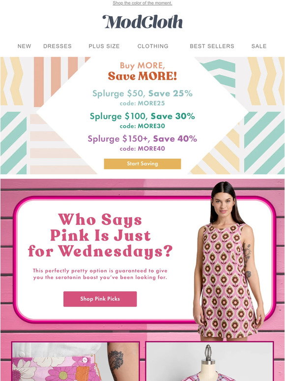Modcloth: Let’s hear it for the gals. | Milled