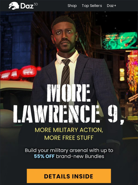 DAZ 3D: More Lawrence 9, More Military Action, More Free Stuff | Milled
