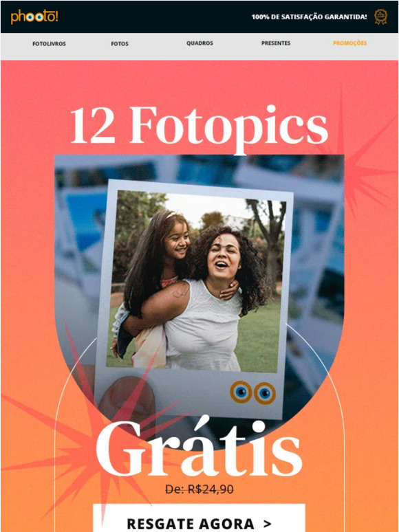 Phooto: 12 Fotopics Grátis 🎁 Abra e Resgate