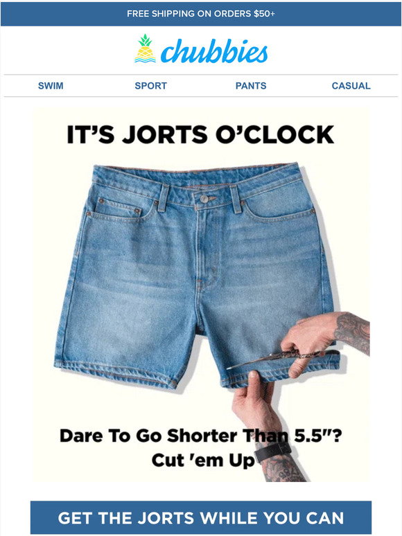 Chubbies: THE JORTS ARE BACK | Milled