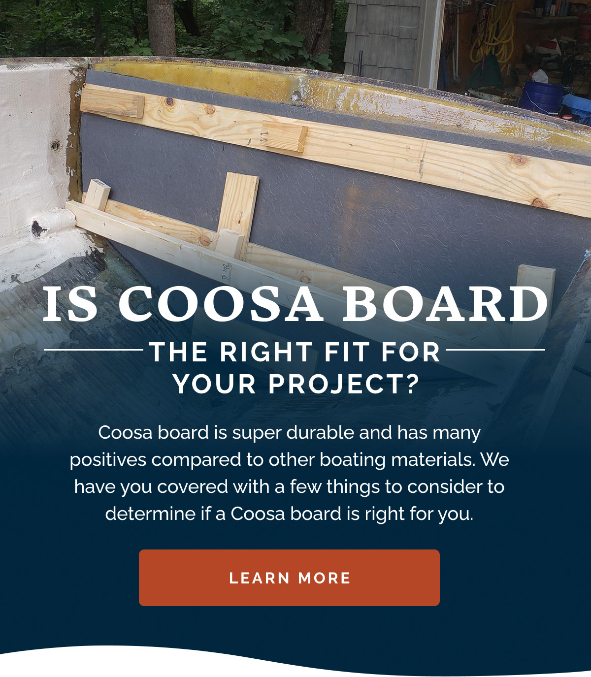 Boat Outfitters: Coosa board for your boat | Milled