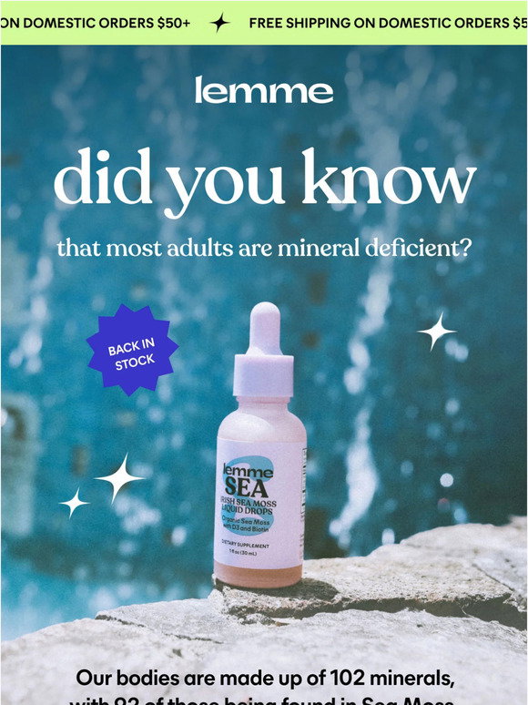 Lemme: Sea Moss is a different kind of supplement | Milled