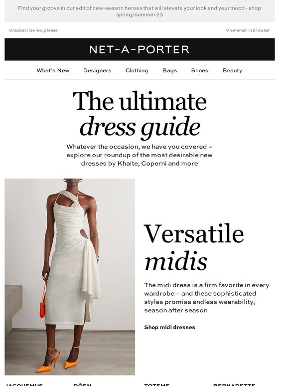 Net-A-Porter: The ultimate dress guide | Milled