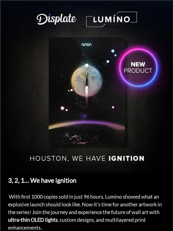 Displate: :rocket: New Displate Lumino by NASA | Milled