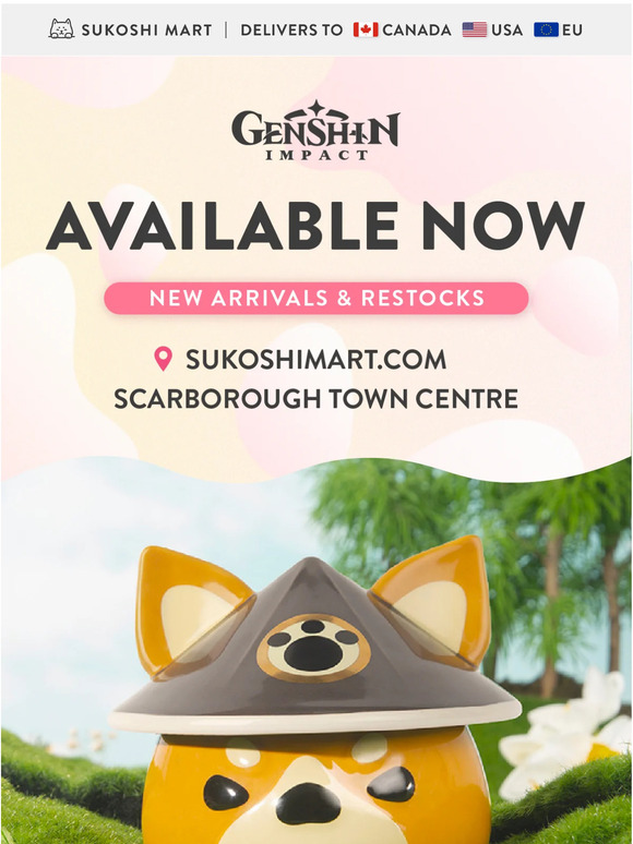 Sukoshi Mart: 💫 NEW Genshin Available Now | Milled