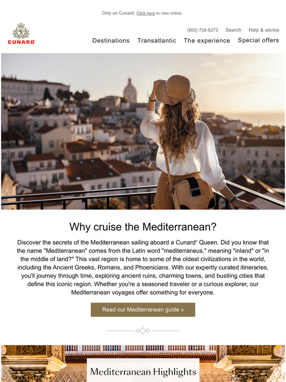 Cunard: —, bring your curiosity and explore the wonders of the ...