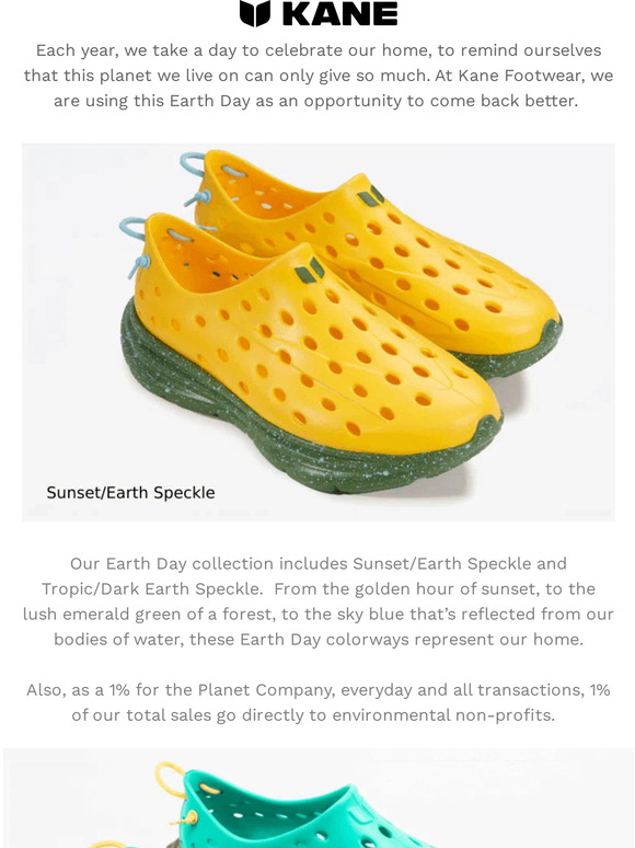 Kane Footwear: Kane x Earth Day 🌎 | Milled