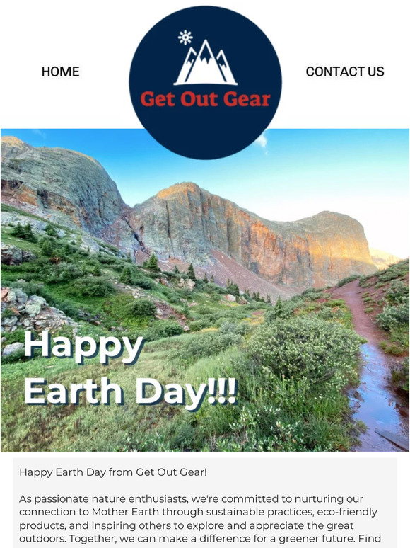 Get Out Gear: 🌎 Celebrating Earth Day: Get Out Gear's Commitment to a ...