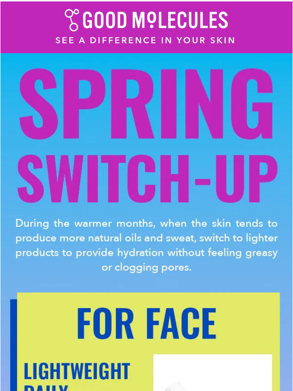 Good Molecules: open for spring beauty tips 🌷 | Milled