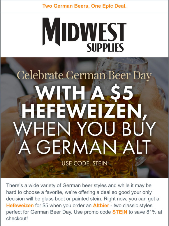 Midwest Supplies: A German Beer Sale? Wunderbar! | Milled